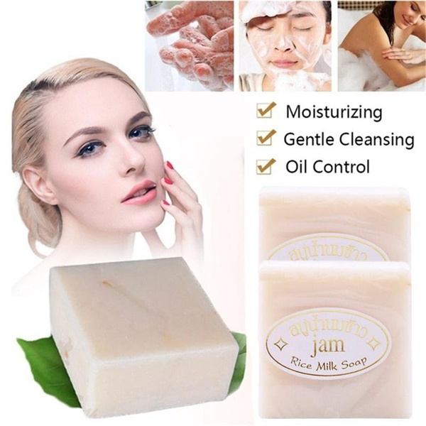 Rice Milk Soap Moisturizing and Oil Control Gentle Cleaning Natural ...
