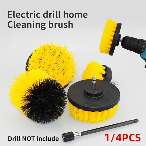 1/4pcs Electric Drill Brush Scrubber Set, Cleaning Brush Detailing ... 1/4pcs Electric Drill Brush Scrubber Set, Cleaning Brush Detailing ...