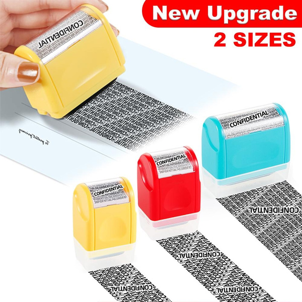 Stamp Roller Anti-Theft Protection ID Seal Smear Privacy Confidential ...