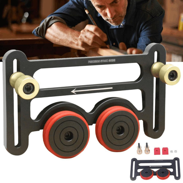 Double Wheel Bearing Stock Roller With Sliding Table Saw Feeding Guide ...