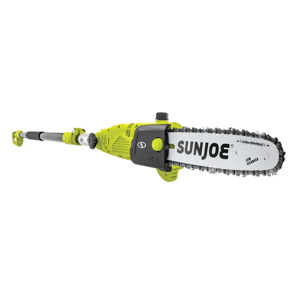 Sun Joe Electric Multi-Angle Pole Chainsaw, 10-inch Chain,Green,8.0-Amp ...