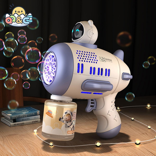 Bubble Machine Rocket Fully Automatic 12 Holes Shape Spaceman Blower ...