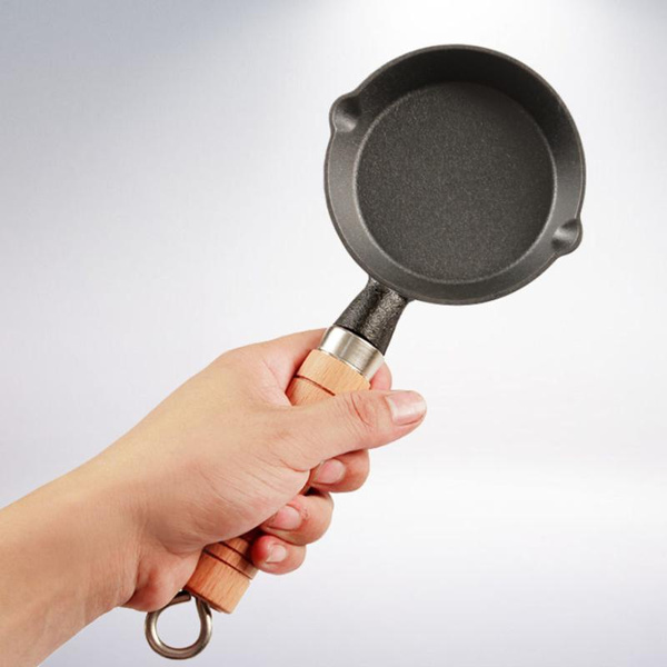 Mini Nonstick Frying Pan Flat Bottom Omelette Pan With Handle Kitchen ...