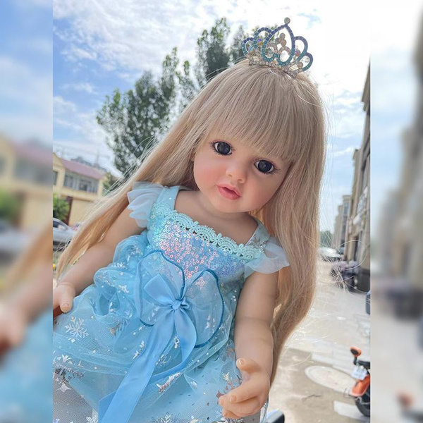 New 55cm Full Body Silicone Girl Doll Realistic Dolls for Princess ...