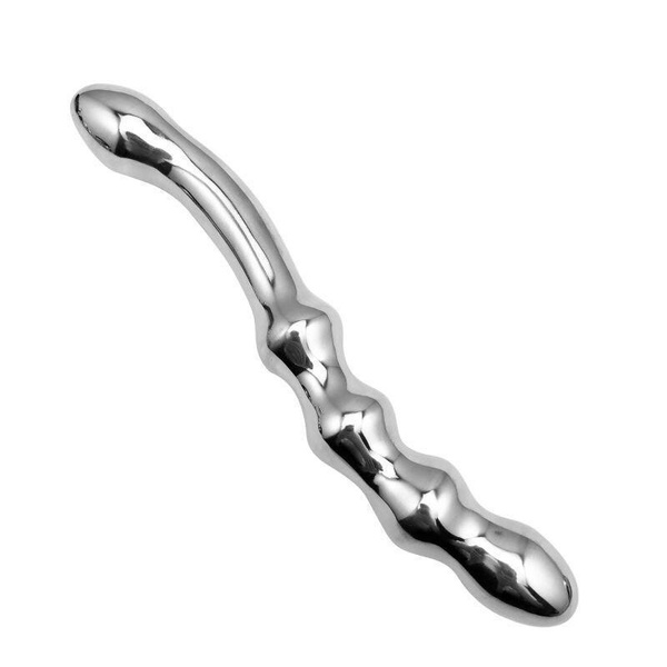 Metal Stainless Steel Prostate Massager Masturbation Stick Anal Plug 7610