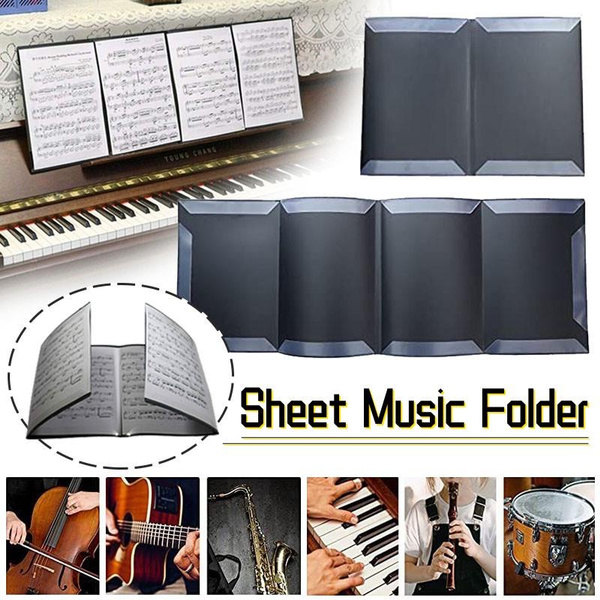 Sheet Music Folder 2 Type Piano Score Holder A4 Music Book Clip Sheet ...