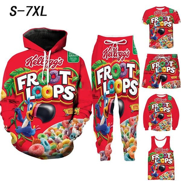 Newest candy Snack bag chocolate sauce 3D Hoodies food Harajuku Men ...