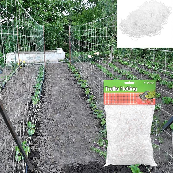 Plant Trellis Netting, Heavy-Duty Polyester Grow Net, Garden Trellis ...