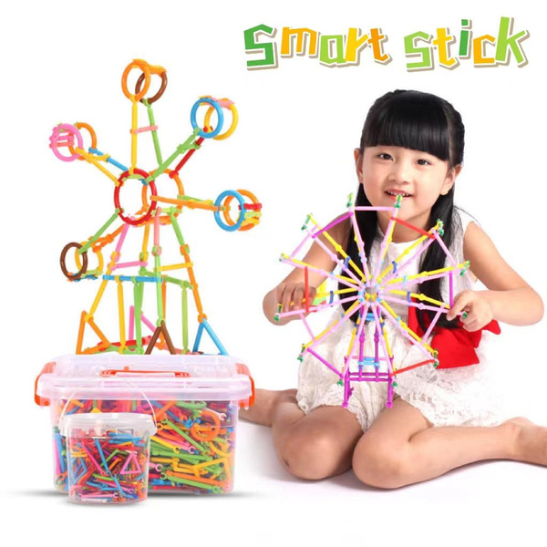 2019 New DIY Creative Intelligence Sticks Blocks Plastic Early ...