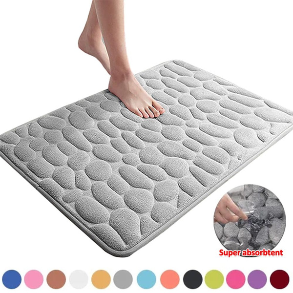 Newest Memory Foam Soft Bath Mats-Non-slip Absorbent Washable Rug ...