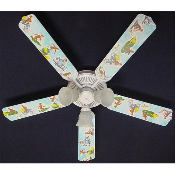 Curious George Monkey Ceiling Fan 52 in. | Wish