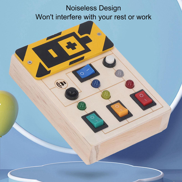 Light Up Sensory Board Noiseless Educational Portable Wooden LED Light ...