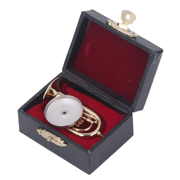 Mini Musical Instrument Model Dollhouse Tuba Model Metal Tuba ...