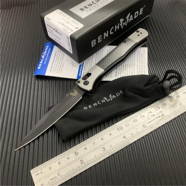 Benchmade 4170BK Automatic AUTO Fact Folding Knife 3.95" S90V Black DLC ...