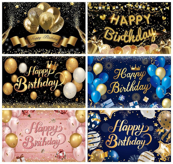 Birtday Backdrop Happy Birthday Cloth for Birthday Party Photo Booth ...