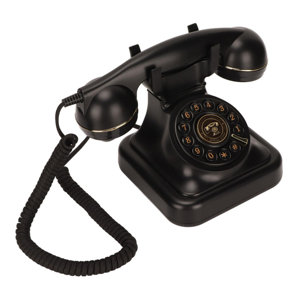 Vintage Landline Telephone Retro Old Fashioned Disc Button | Wish