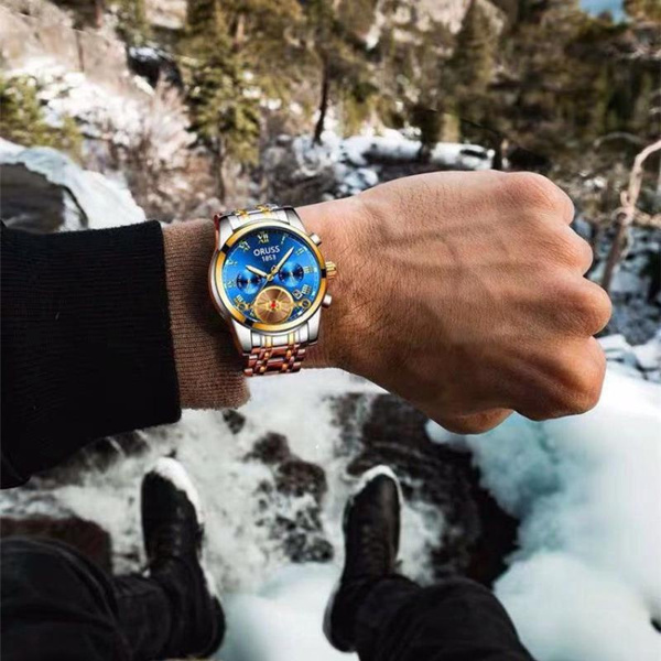 ORUSS Automatic Movement Quartz Watch Luminous Sports Waterproof Quartz ...