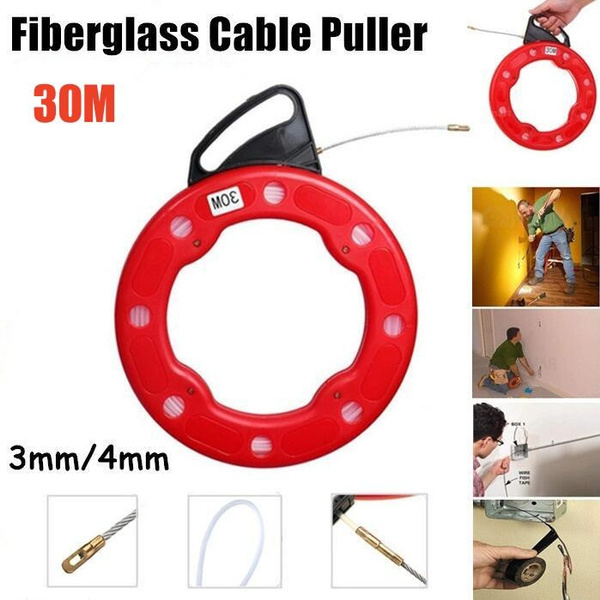 30M 4mm/3mm Electrician Fish Type Lead Wire Puller Nylon Wall Wire ... 30M 4mm/3mm Electrician Fish Type Lead Wire Puller Nylon Wall Wire ...