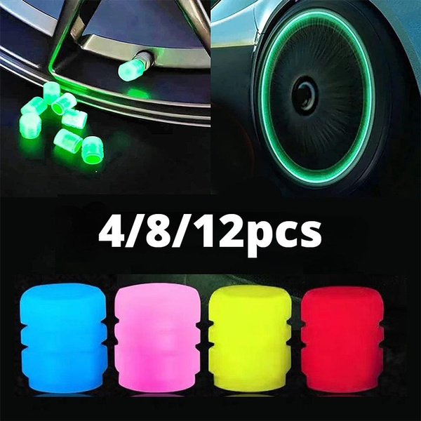 Universal Luminous Tire Valve Cap Car Wheel Hub Glowing Dust-proof ...