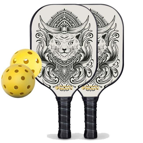 Pickleball Paddle Set - Egyptian Cat Level Up Pickleball Rackets ...