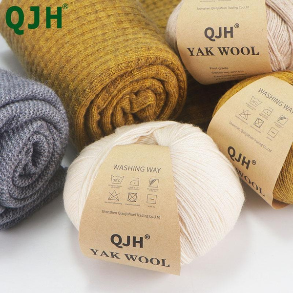 12PCS/bag Undyed Natural Organic Mongolian Yak Wool Yarn For Hand ...