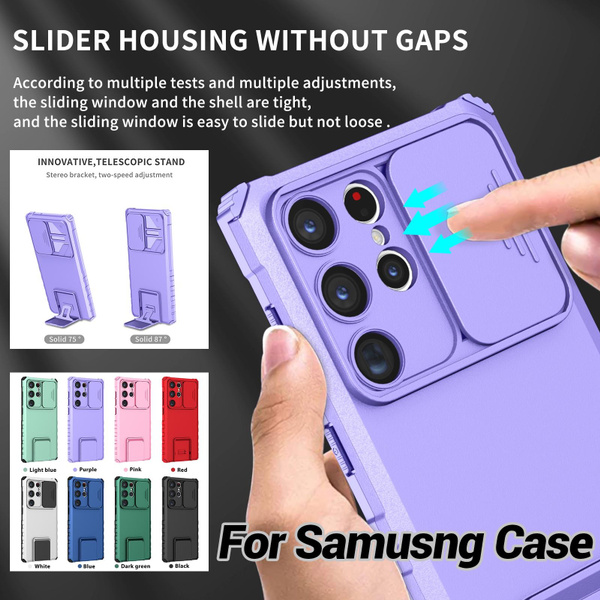Lens Push Window Hidden Bracket Phone Case For Samsung Galaxy S20FE ...