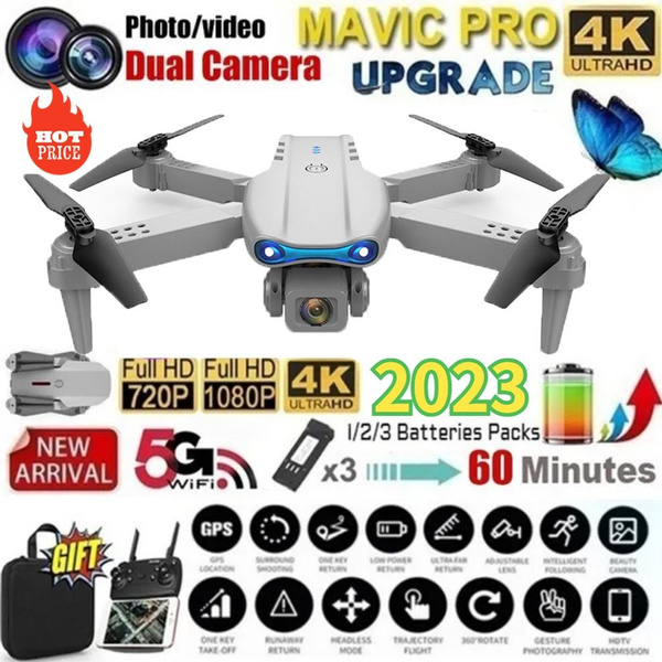 2023 Upgraded Drone E99 Pro K3 Professional Quadcopter Obstacle Avoidance RC Helicopters 4K Dual ...