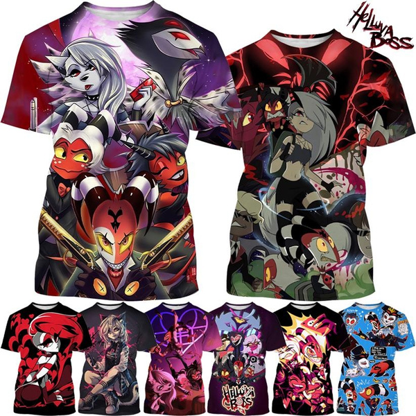 2023 Hot Selling Adult Anime Helluva Boss Men's and Women's T-Shirts ...