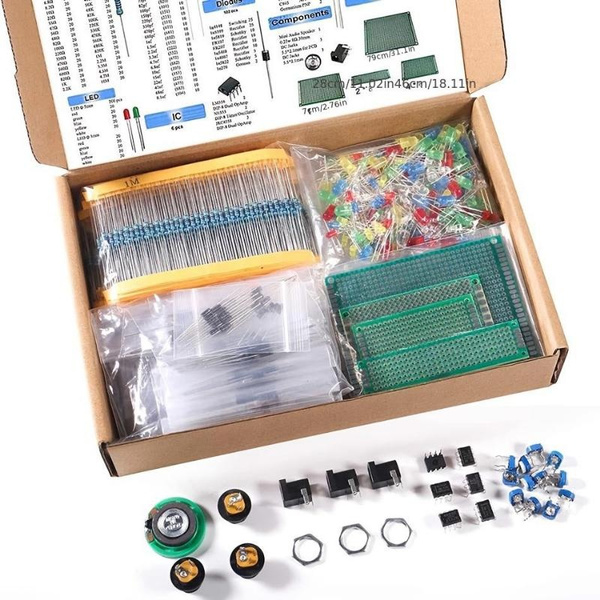 1900pcs Mega Electronic Component Kit Assortment Capacitors Resistors ... 1900pcs Mega Electronic Component Kit Assortment Capacitors Resistors ...