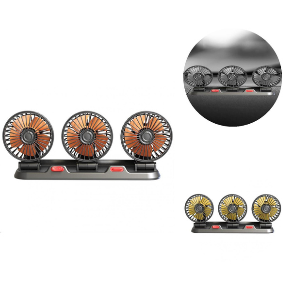 Dashboard Fan Convenient Powerful Plug-and-Play Safety Grille Dashboard ...