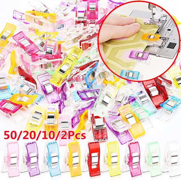 2/10/20/50 Pcs Multipurpose Sewing Clips Colorful Clips Plastic Clip ...