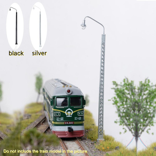 1:87 Simulation Train Lighting Lamp HO Scale Railway Led Lamppost Sand ...