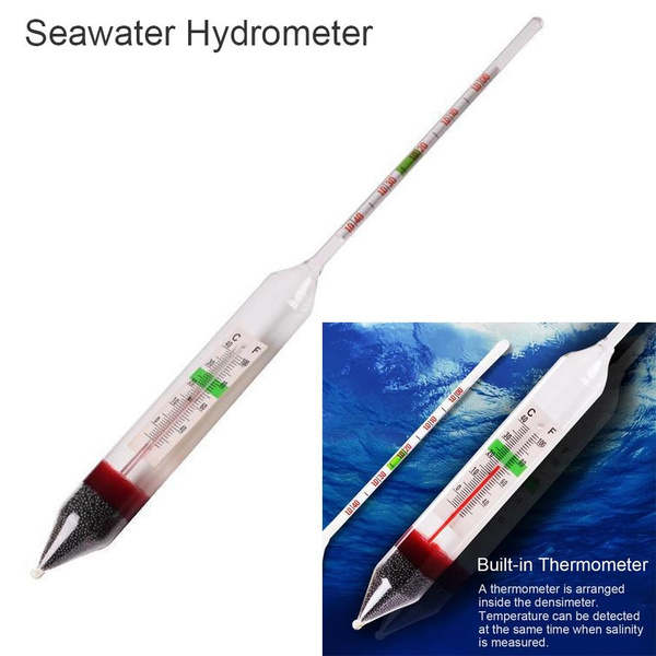 1.000-1.060 Glass Salinity Meter Seawater Densimeter Seawater ...