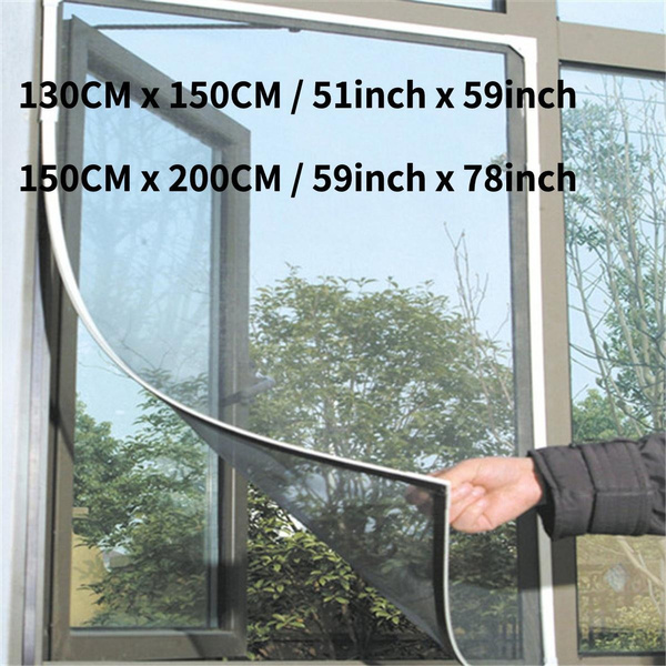 DIY Mosquito Nets Anti Insect Fly Screen Curtain Mesh Adjustable Self ...