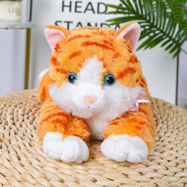 30/40cm Simulated Cats Plush Toy Small Kitten Lying Doll Fuzzy Plushie ...