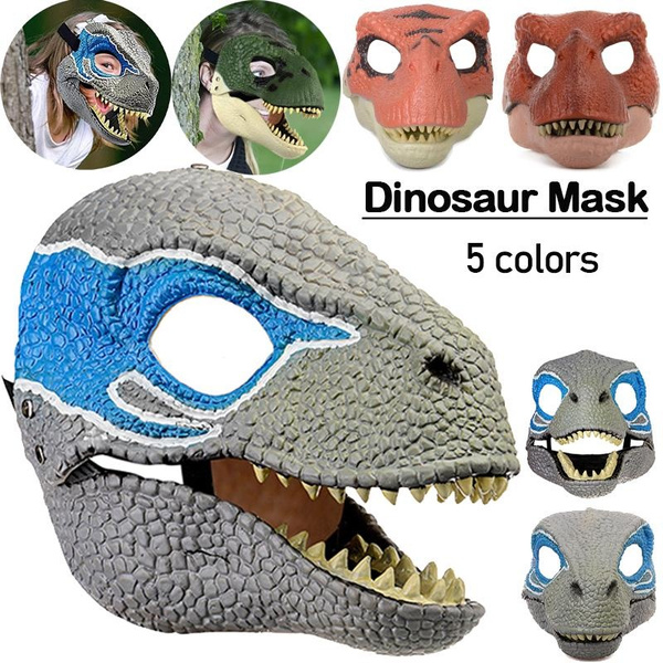 Dragon Dinosaur Mask Horror Dino Mask Headgear Adult Kids Party Cosplay ...