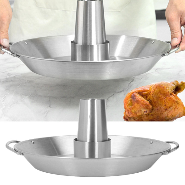 Beer Can Chicken Roaster Rack Reusable 430 Stainless Steel BBQ Roasting ...