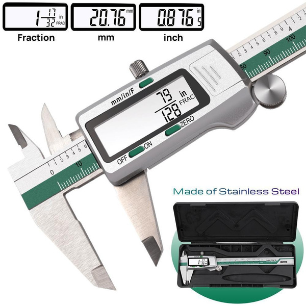 High Precision Stainless Steel Vernier Caliper with LCD Display ...