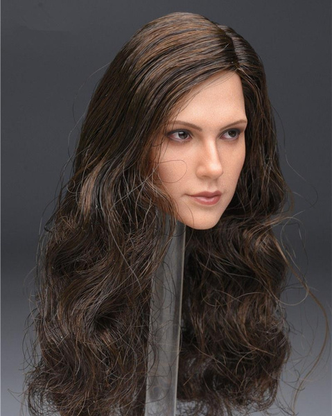 1:6 Scale Female Head Sculpt Hair Transplant Head Carving Model Fit 12 ...