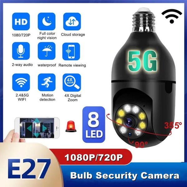 2.4G 5G WIFI IP Security Surveillance Camera Auto Tracking Panoramic ...