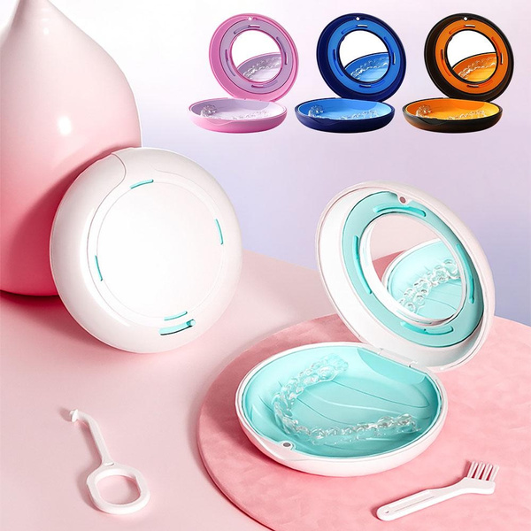 Ventilated Mirror Dental Sleeve Box Orthodontic Retainer Invisible ...
