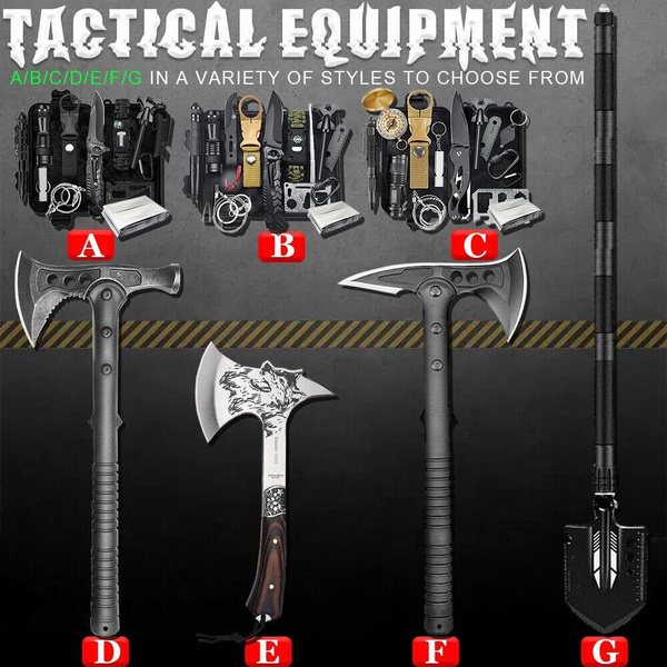 Hunting Survival Tomahawk Outdoor Camping Axe Military Hatchet ...