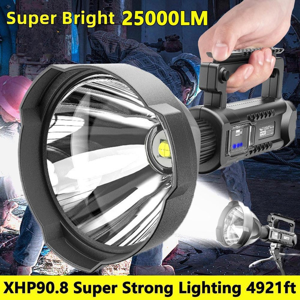 Rechargeable Spotlight Flashlights,LED Super Bright 25000/5000/3000 ...
