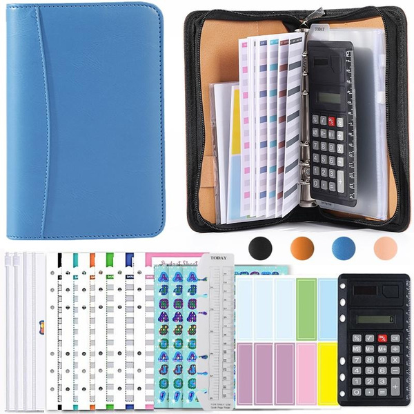 A6 Hand Zip Bag Marble Loose Leaf Binder Notebook Inner Core Cover Note ...