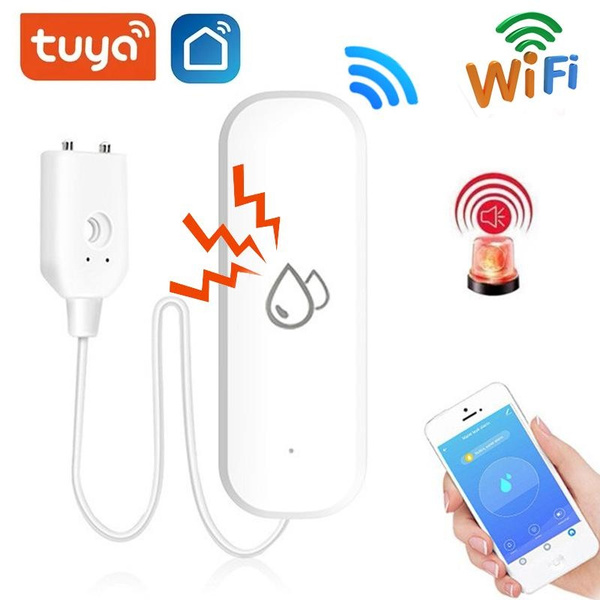 Tuya WiFi Water Leak Sensor Water Overflow Flood Leakage Alerts Remote ... Tuya WiFi Water Leak Sensor Water Overflow Flood Leakage Alerts Remote ...