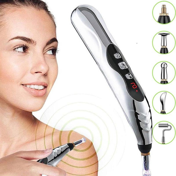 Massage Pen Rechargeable Pulse Massager Electric Acupuncture Pen Tens ...