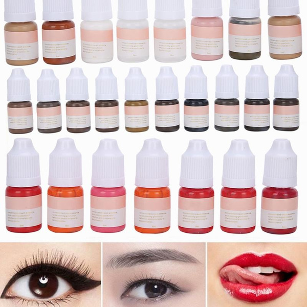 8ml Professional Microblading Pigment Lip Eyebrow Tattoo Color ...
