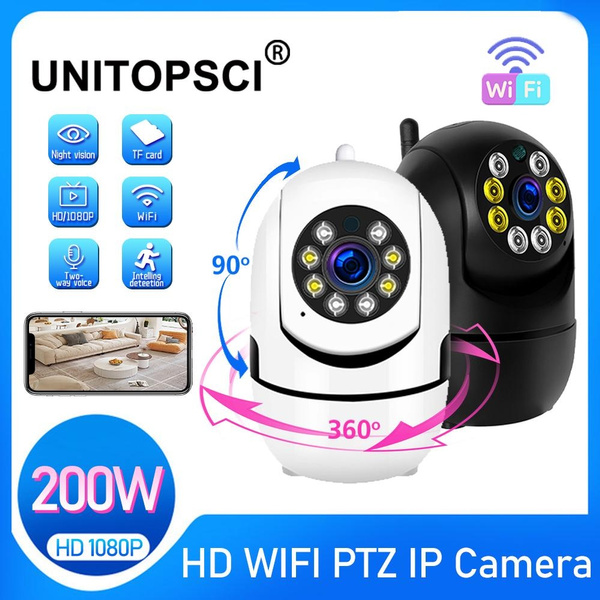 UNITOPCI NEW 8LEDS HD Baby Monitor 2MP WIFI IP Camera Wireless Cloud ...