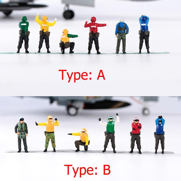 Hand Made 1/72 Scale Aircraft Carrier Ground Crew Figures Scenery ...