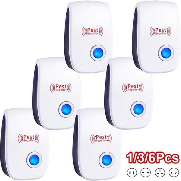 1/3/6Pcs Intelligent Ultrasonic Insect Repellent Indoor and Outdoor Rat ...